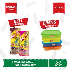 Jual Parcel - 50 Sch - All varian Govit Sereal + Free 1 Pc Lunch box ...