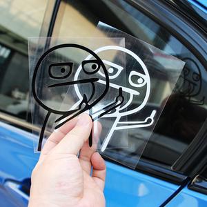 Jual Funny Car Stickers Cartoon Middle Finger Motorcycle Styling for ...
