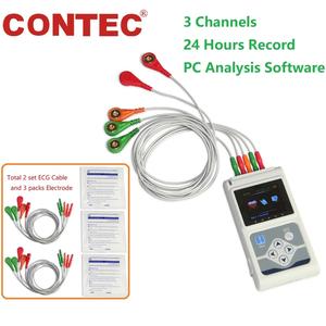 Jual CONTEC Brand NEW 3 Channels ECG Holter EKG Holter Dynamic ECG ...