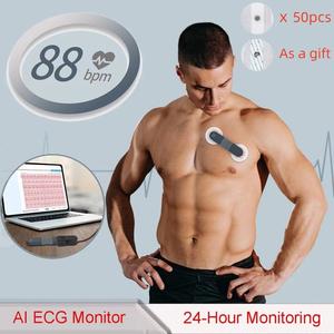 Jual Bluetooth ECG AI analysis ECG monitor 24-hour continuous ...