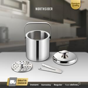 Promo Ice Bucket Wadah Es Batu + Capitan Stainless 1.3L Double Wall FT ...