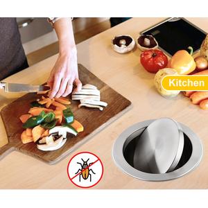 Jual Round Stainless Steel Flap Flush Recessed Built-In Balance Swing ...