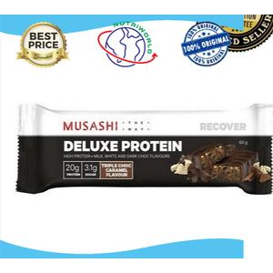 Jual Musashi Deluxe Protein Bar Triple Choc Caramel 60g - Kota ...