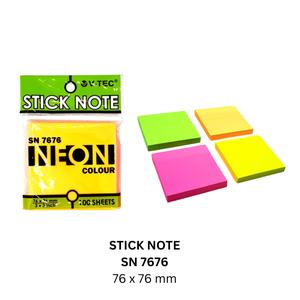 Jual Stick Note V-TEC SN 7676 No. 654 Sticky Notes 76 x 76 mm Memo ...