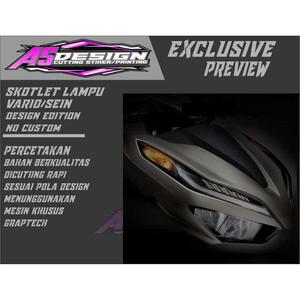 Jual Stiker Lampu Sen Vario 125 /150 2018- | Stiker Alis dan Lampu ...