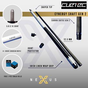 Jual Stick Billiards SVB PEARL Cuetec Cynergy gen 2 shaft cue play stik ...