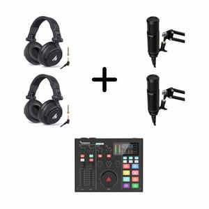 Jual Maono AU-AM100 Podcasting Pack 3 - Portable Podcast Studio Bundle ...