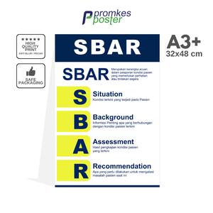 Jual Poster Kesehatan SBAR (Situation, Background, Assessment, - Kota ...