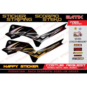Jual stiker striping scorpio steko custom motif batik reswwo 4972eo ...