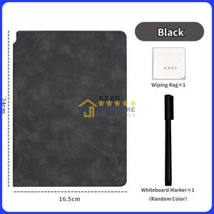 Jual Papan Tulis Portable A5 Whiteboard Notebook PU Leather with Pen ...