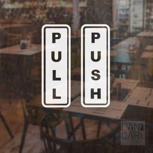 Jual Sticker Cutting Decal Pintu Push Pull Office Stiker Wall Kaca ...
