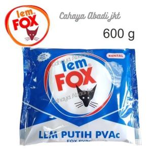 Jual LEM FOX PUTIH PVAc / LEM KAYU TEMBOK FOX PUTIH 600 GRAM - Jakarta ...