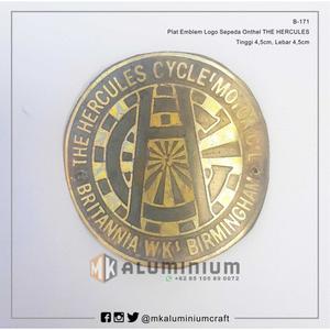 Jual THE HERCULES - Plat Emblem Logo Sepeda Onthel Jawa Merk The ...