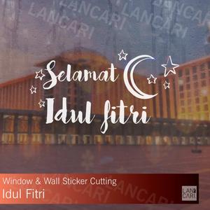 Jual Stiker Cutting Idul Fitri Window Wall Stiker Dinding Kaca LANCARI ...