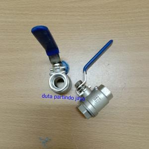 Jual stop kran / ball valve stainless 316 type 2pc drat 1 inchi sankyo ...