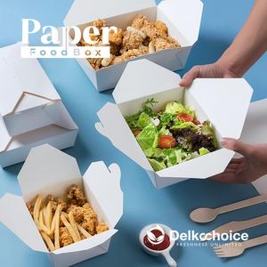 Jual Rice Box Takeaway Box Kemasan Makanan Foodpail Box Makanan - White ...