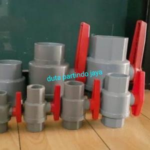 Jual ball valve pvc aw 1" inch model socket (stop kran air pvc model ...