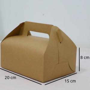 Jual Gable Box Packaging Kemasan Ukuran 20x5x8cm Kardus Jinjing Coklat ...