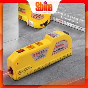 Jual Laser Level Alat Ukur Kemiringan Crossline Waterpass Ruler Tape ...