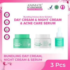 Jual Bundling Animate Intense Acne Solution Day Cream & Night Cream ...