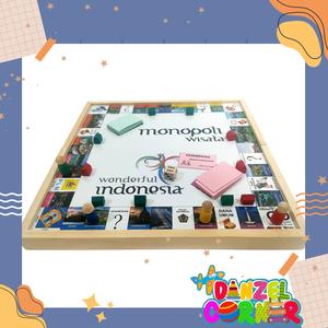 Jual Mainan Anak Family Board Game Permainan Monopoli Kayu Wisata ...