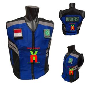 Jual [UPTODATE] Rompi Safety First Biru /Rompi Kerja Safety - Jakarta ...