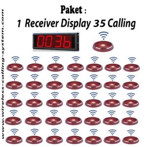 Jual Wireless Calling System ( Paket 1 Receiver Display + 35 Calling ...