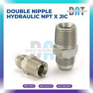 Jual 1/2" Double Nepel NPT x JIC Hex Nipple Hydraulic MB x MJ Size 1/2 Inch - Jakarta Barat ...