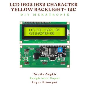 Jual LCD 1602 16X2 Character Yellow Backlight + I2C Serial Modul - Kota ...