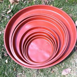 Jual 10pcs Plastic Flower plant pot Tray Garden round Pot Saucers Base ...