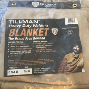 Jual Fire Blanket 6x6ft 3000F 594B66 TILLMAN Kain Tahan Panas 1600Dera ...