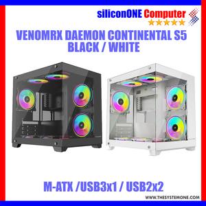 Jual VENOMRX DAEMON CONTINENTAL S5 BLACK / WHITE MATX GAMING CASE ...