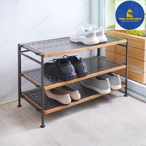 Jual Rak Sepatu Besi Shoe Rack 3 Tingkat Epoxy Bronze - Premium - Kota ...