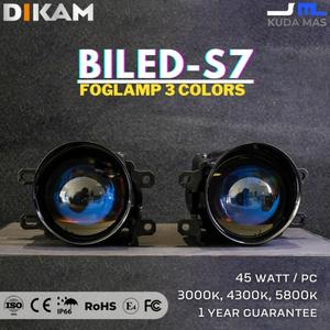 Jual Lampu BILED Mobil DIKAM S7 Foglamp 3 inch Toyota Honda PNP - 3 Color - 1 Warna Laser - Kota ...