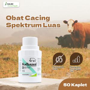 Promo Kalbazen 50 kaplet - Obat Cacing Spektrum Luas [ORIGINAL ...