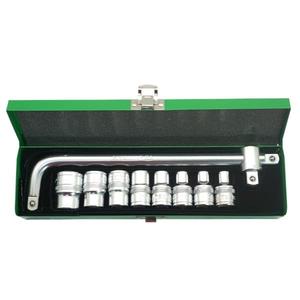 Jual Produk TEKIRO 1/2 INCH SOCKET SET 6 PT 8 - 24 MM 10 PCS BESI ...