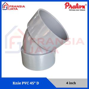 Jual Sambungan Fitting Pipa Knie Keni Elbow 45 Derajat PVC D 4 inch ...
