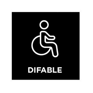 Jual -F3K2- Toilet Sign Disabilitas Difable Acrylic Modern 20x20| Sign ...