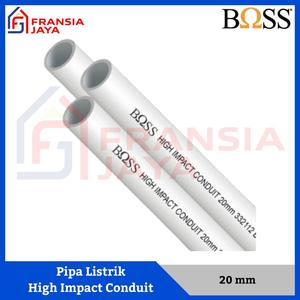 Jual Boss Pipa Conduit Listrik 20 mm Pralon Listrik High Impact PVC Paralon - Kota Depok - TB ...