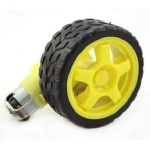 Jual RODA MOTOR DC GEAR BOX SET SMART CAR 1:48 DIY ARDUINO RASPBERRY ...