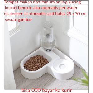 Jual Tempat makan dan minum anjing kucing kelinci bentuk siku otomatis ...