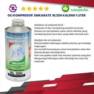 Jual Oli Emkarate RL32h 1 Liter Oli Compressor RL32 H 1 Liter - Kab ...