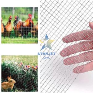 Jual Baru Kawat Loket Ram Galvanis 1/2 Inch Pagar Jaring Kandang Ayam 1 ...