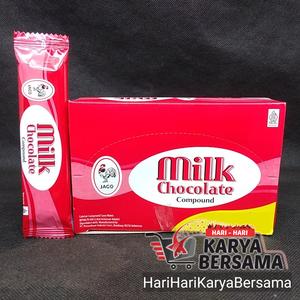 Jual COKELAT JAGO MILK CHOCOLATE COMPOUND ISI 12'S X 8GR - PER BOX ...