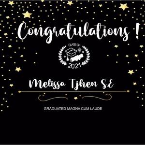 Jual Custom backdrop banner graduation congratulation spanduk wisuda ...