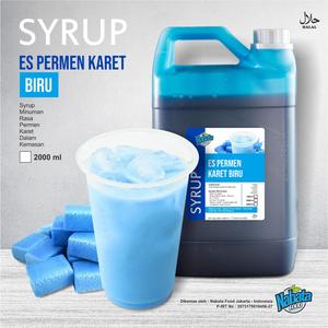Jual Sirup Permen Karet Biru 2 liter Nabata | Bubblegum Syrup Blue ...