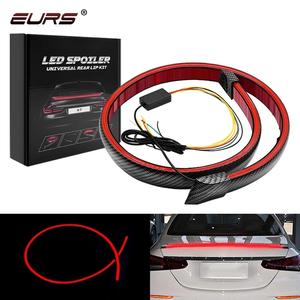 Jual EURS Car 1.3M Carbon Fiber Led Spoiler Lamp Car Rear Tail Wing ...