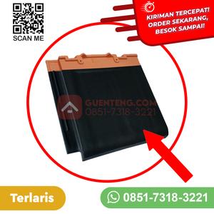 Jual Genteng Keramik Kanmuri Full Flat Datar Warna Onyx Black Termurah - Kota Tangerang ...