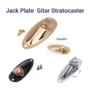 Jual Socket Output Jack Plate Gitar Stratocaster Strat Fender Contra ...