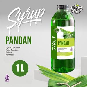Jual Sirup Rasa Pandan Untuk Kopi 1 liter Nabata Food Syrup Hijau Daun ...